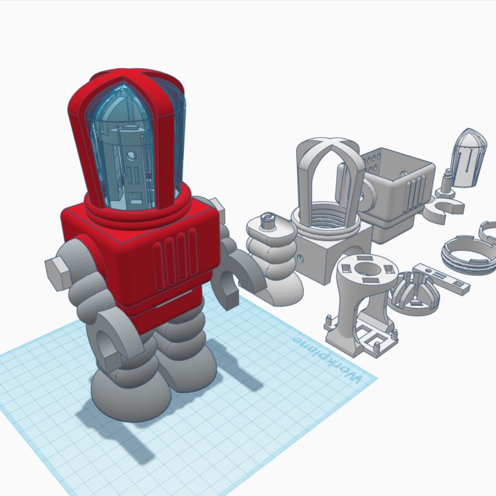 3D Printable Memo-Robo by Clockspring