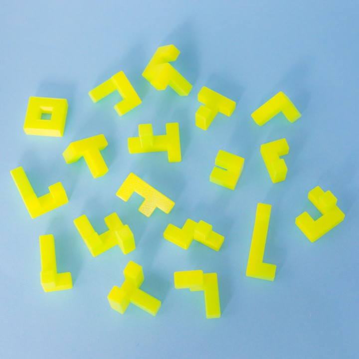 3D Printable 5x5 Puzzle Cube by Devin Enrique Büchele de Montes