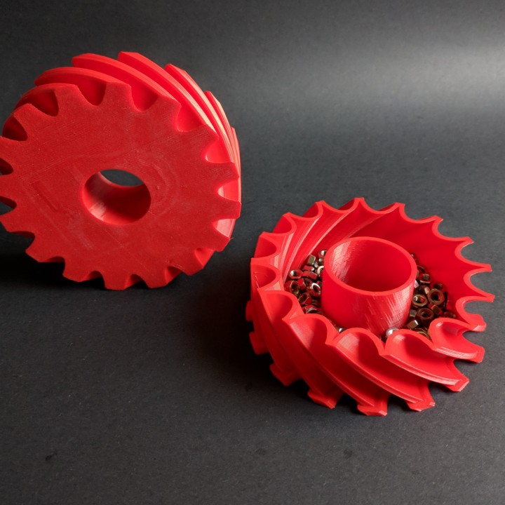 3D Printable Cog Twist Box by Clockspring