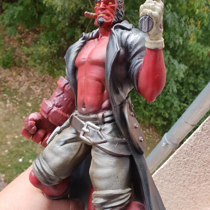 3D Print of Hellboy - 30 CM model by Manuel Schreder