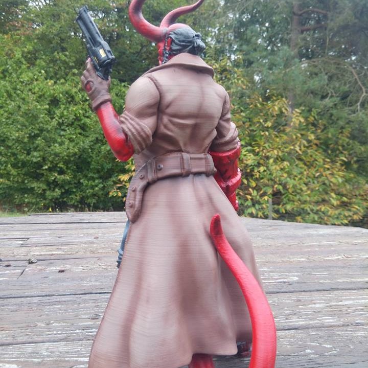 3D Print of Hellboy - 30 CM model by ChristopheBilocq