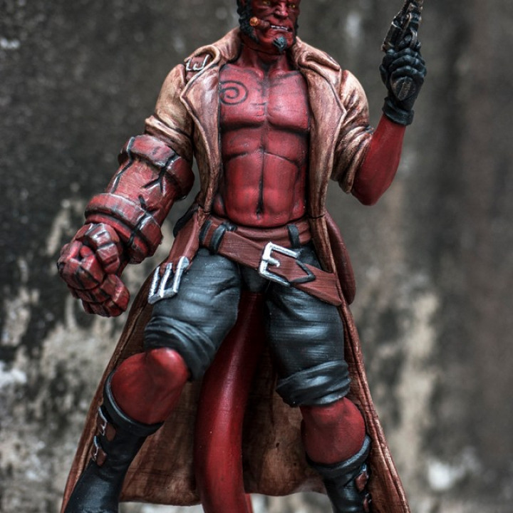 3D Print of Hellboy - 30 CM model by mokie27