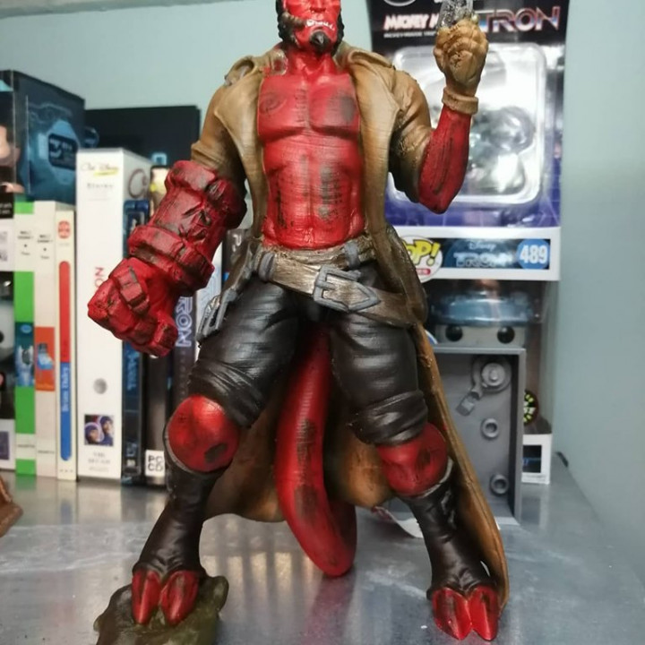 3D Print of Hellboy - 30 CM model by ffffoff
