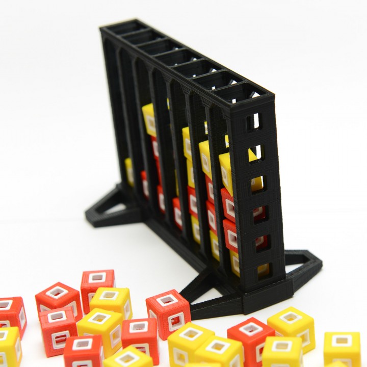 3D Printable Connect 4 - Cube Style! by Clockspring
