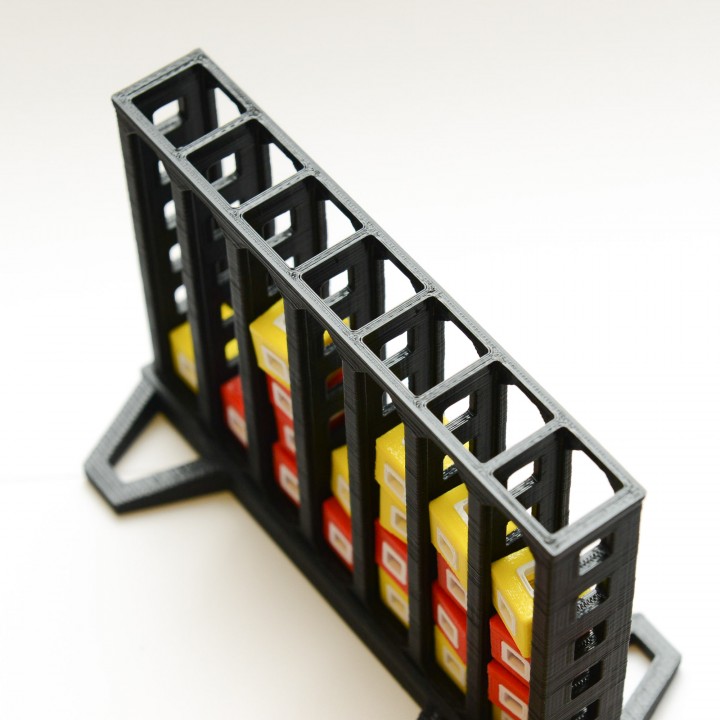 3D Printable Connect 4 - Cube Style! by Clockspring