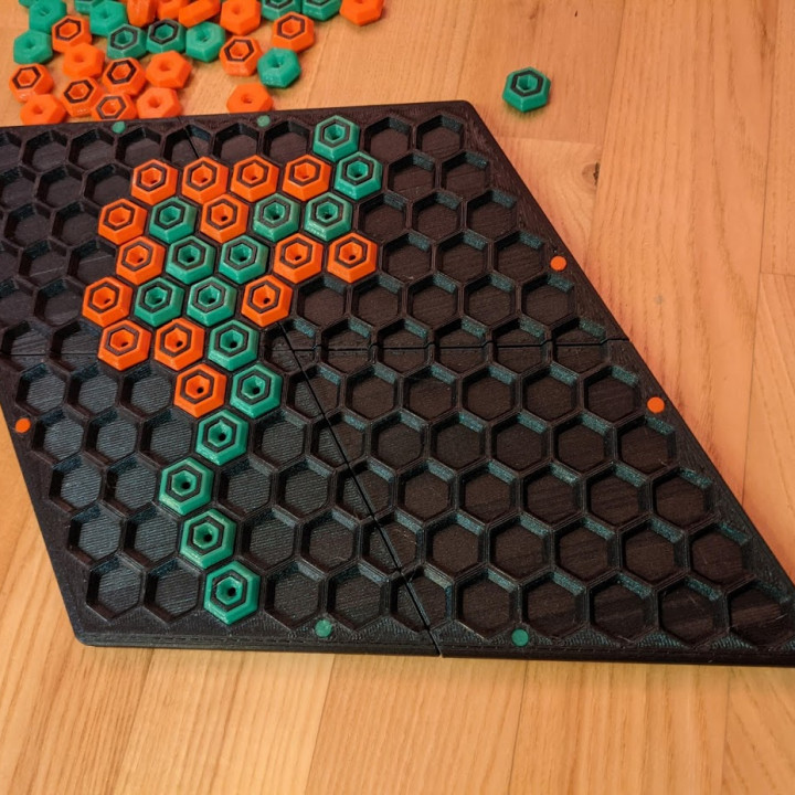 3D Print of Hex / Con-Tac-Tix Game by heinrich1
