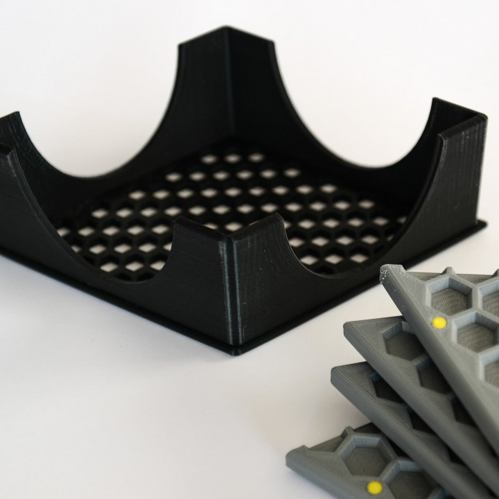 3D Printable Hex Game Box by Clockspring