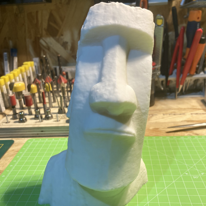 3D Print of Moai, or mo‘ai by guillaumec