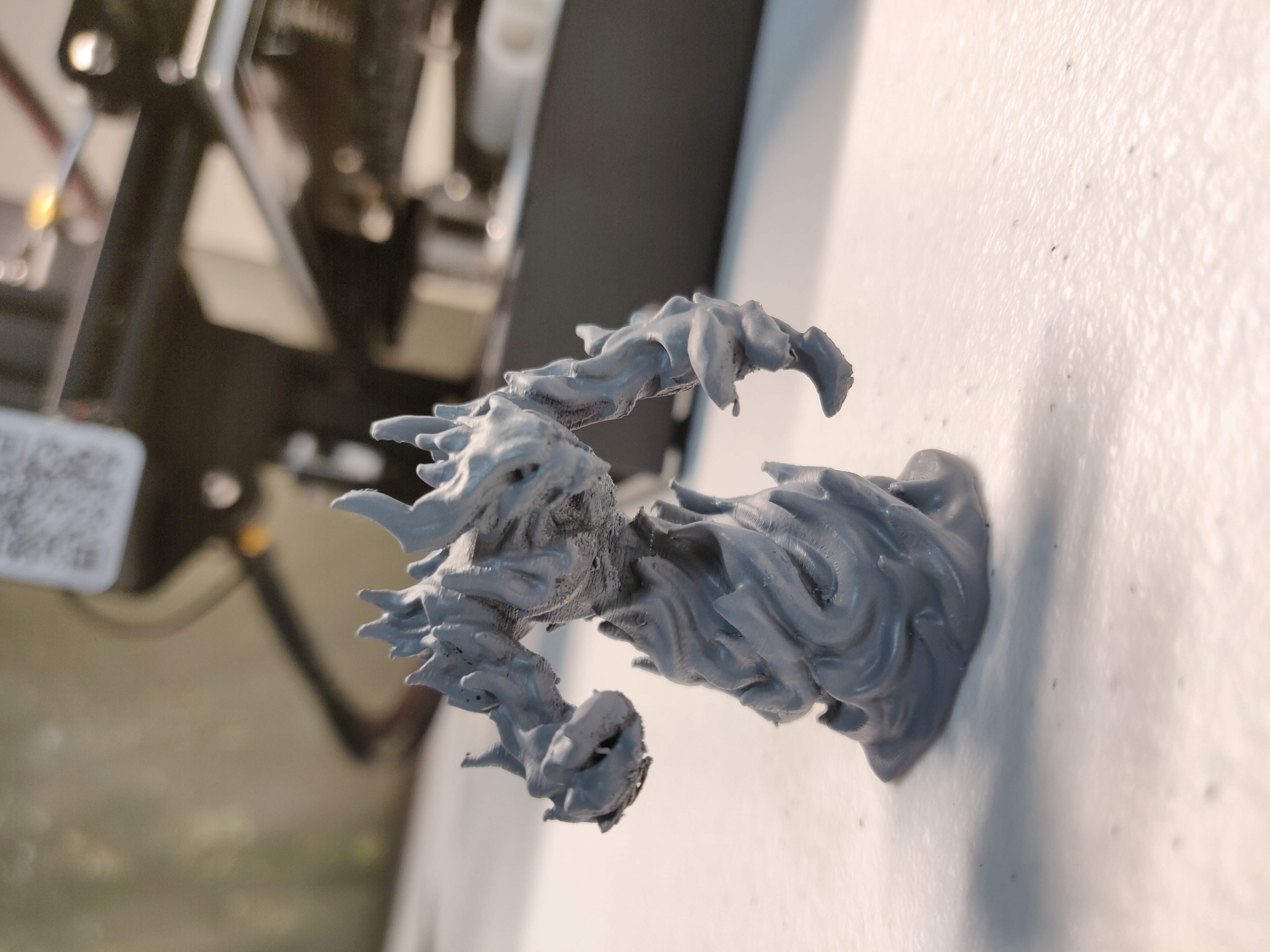 3D Printable Fire Elemental - DND Miniature - PRESUPPORTED - 32mm Scale ...