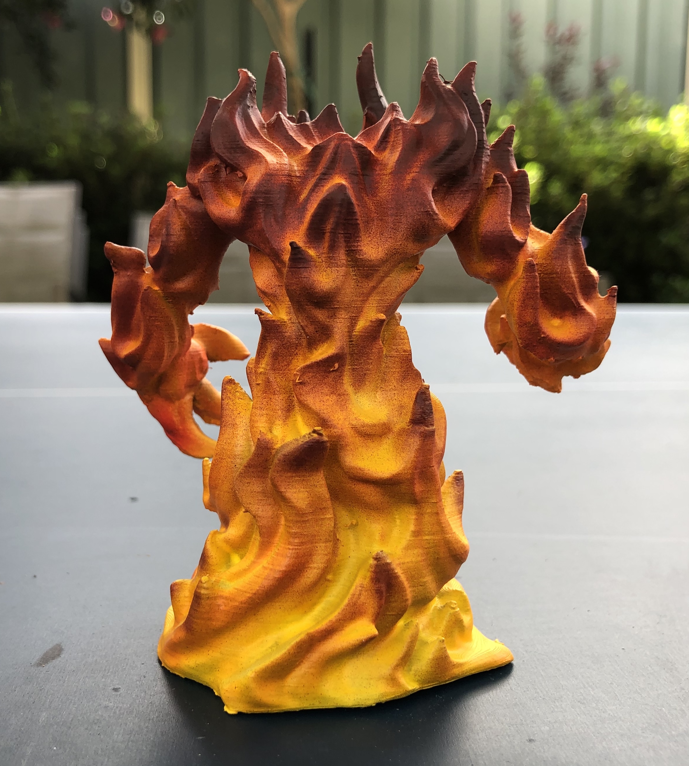 3D Printable Fire Elemental - DND Miniature - PRESUPPORTED - 32mm Scale ...