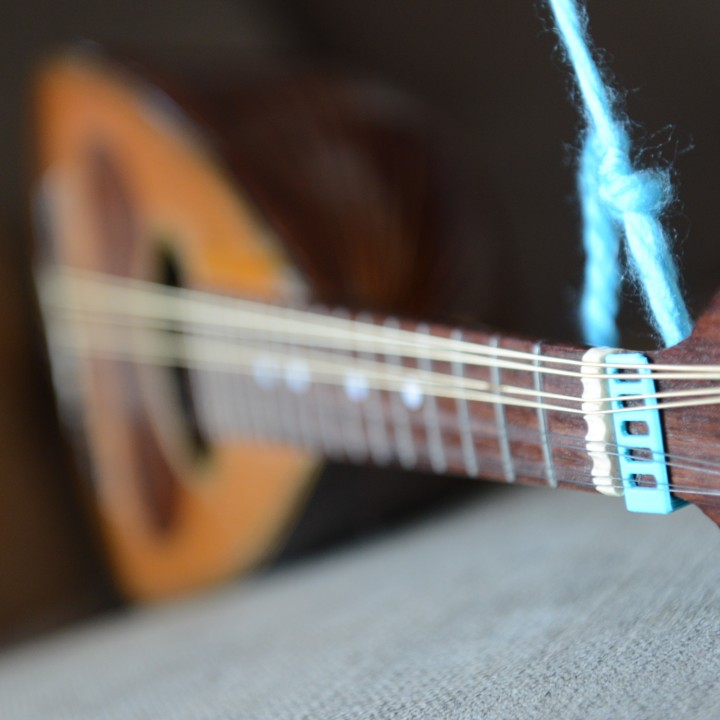3D Printable Mandolin Strap Hook by Clockspring