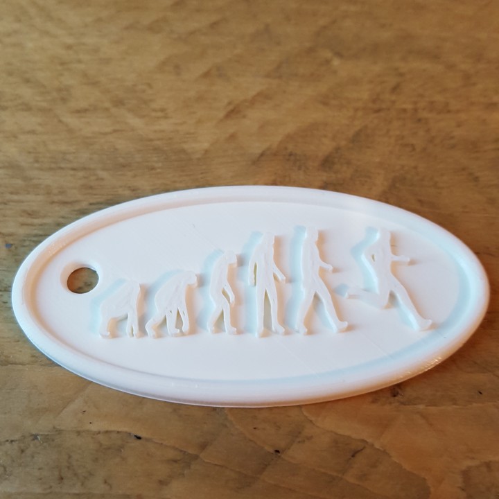 3D Printable Keychain athlete (Evolution of the athlete) by Idea Lab