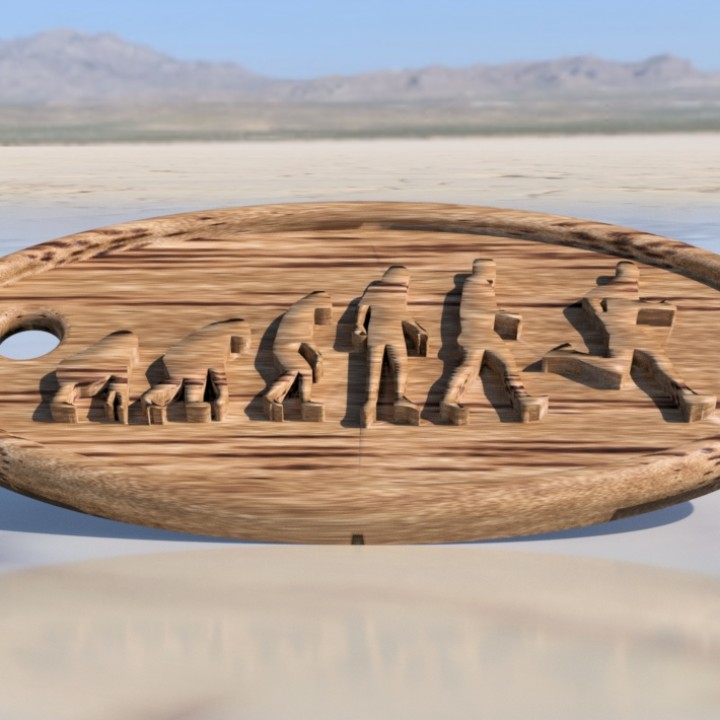 3D Printable Keychain athlete (Evolution of the athlete) by Idea Lab