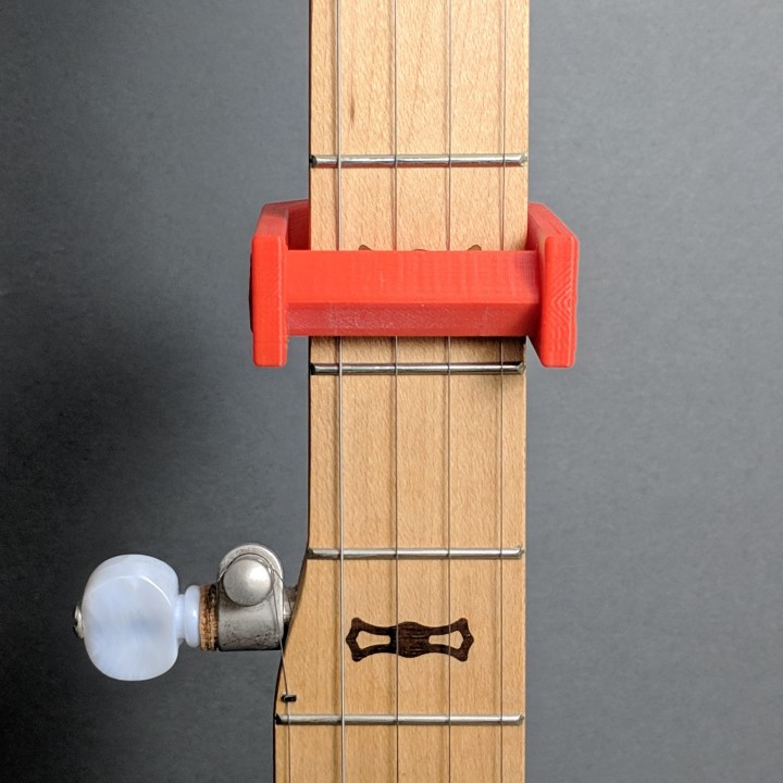 3D Printable Banjo/Mando/Uke Capo by Clockspring