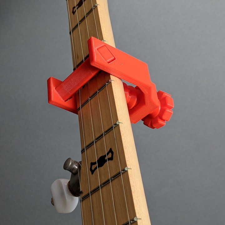3D Printable Banjo/Mando/Uke Capo by Clockspring