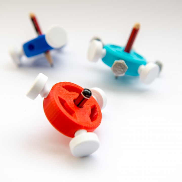 3D Printable Doodle Tops by Clockspring