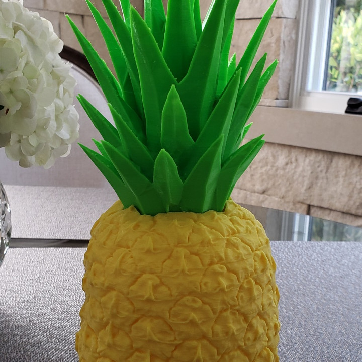 3D Print of Pineapple (Full and Tiny sizes) by BarryLibenson