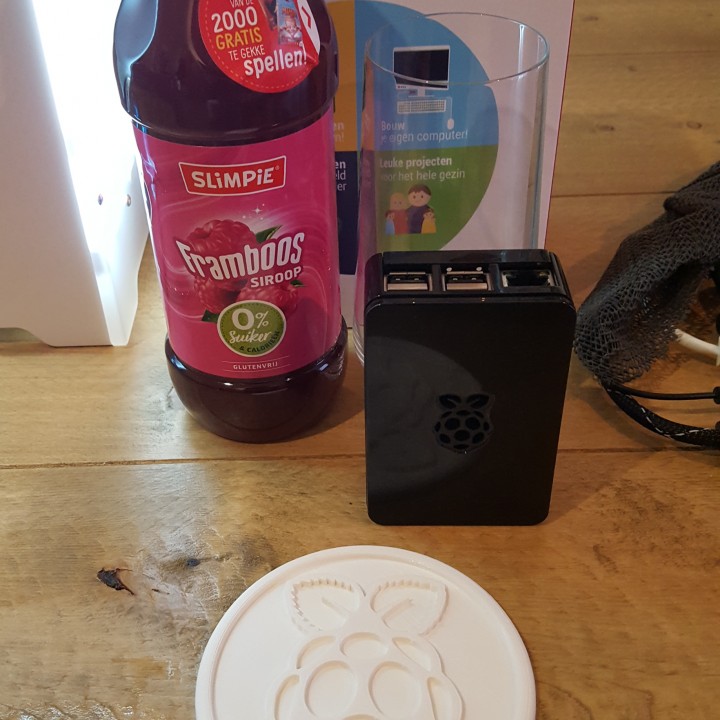 3D Printable Raspberry Pi coaster by Idea Lab