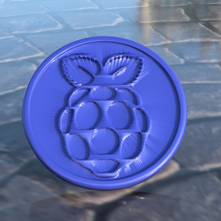 3D Printable Raspberry Pi coaster by Idea Lab