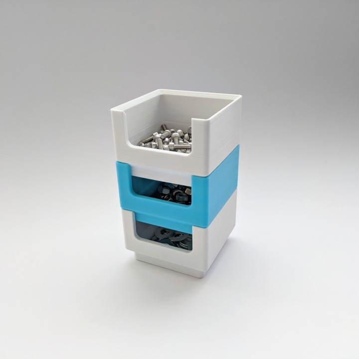 3D Printable Little Stacking Boxes by Clockspring