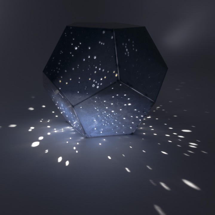 3D Printable Dodecahedron Planetarium // Folding Polyhedra by Devin ...