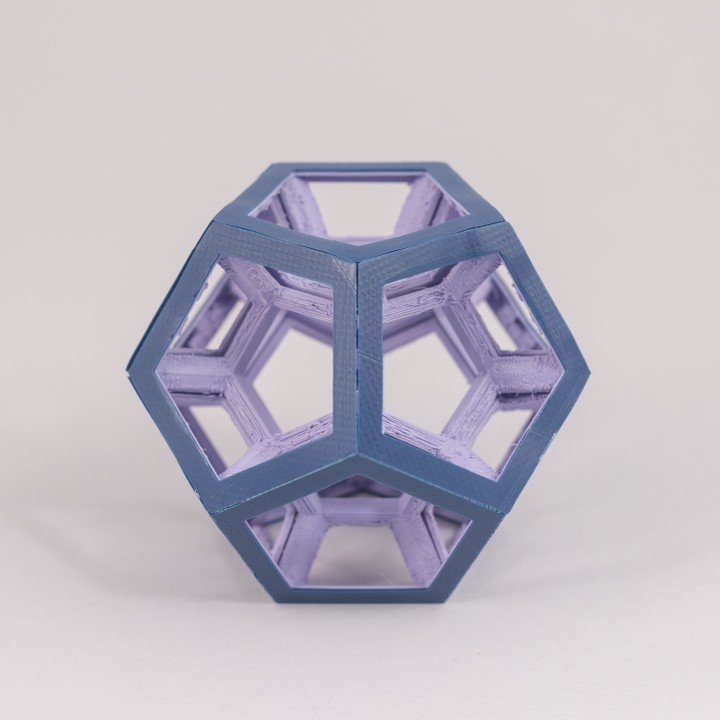 3D Printable Folding Polyhedra Pack No.1 by Devin Enrique Büchele de Montes