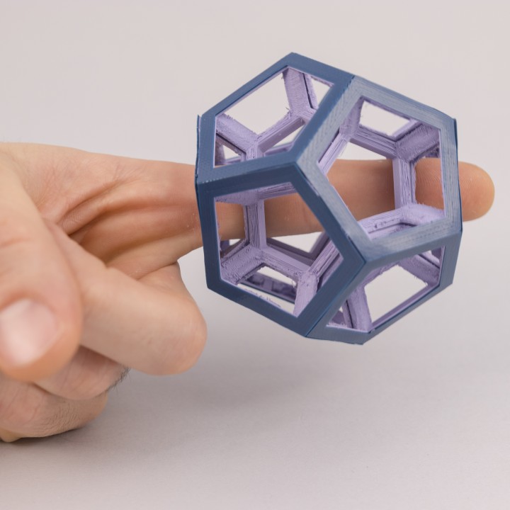 3D Printable Folding Polyhedra Pack No.1 by Devin Enrique Büchele de Montes
