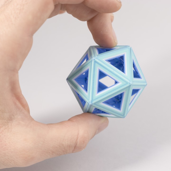 3D Printable Folding Polyhedra Pack No.1 by Devin Enrique Büchele de Montes