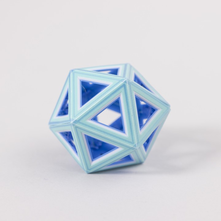 3D Printable Folding Polyhedra Pack No.1 by Devin Enrique Büchele de Montes