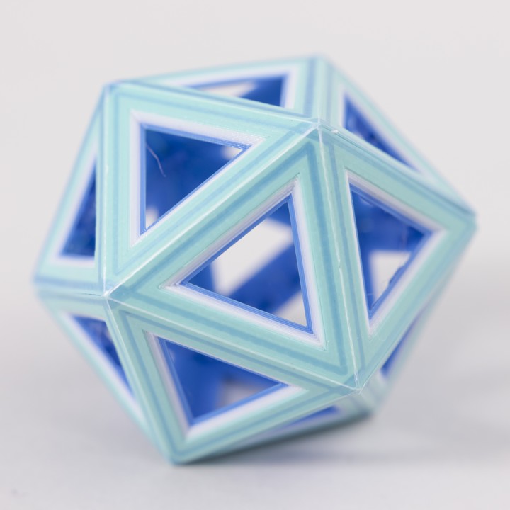 3D Printable Folding Polyhedra Pack No.1 by Devin Enrique Büchele de Montes