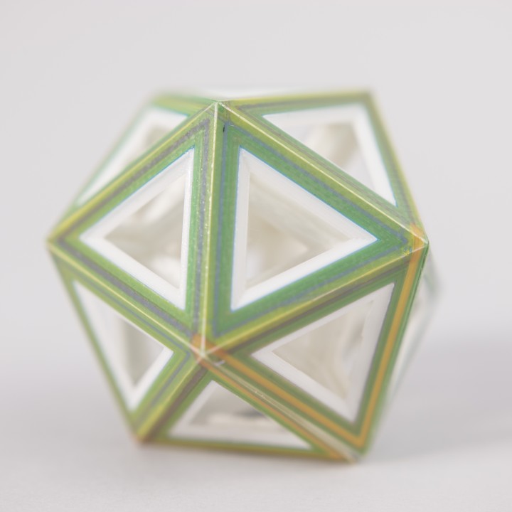 3D Printable Folding Polyhedra Pack No.1 by Devin Enrique Büchele de Montes