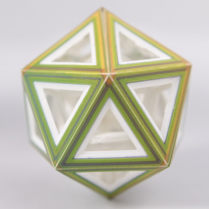 3D Printable Folding Polyhedra Pack No.1 by Devin Enrique Büchele de Montes