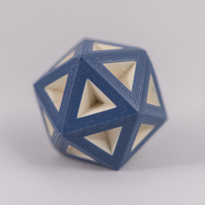 3D Printable Folding Polyhedra Pack No.1 by Devin Enrique Büchele de Montes