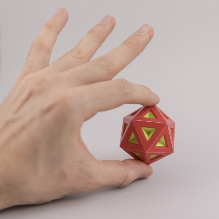 3D Printable Folding Polyhedra Pack No.1 by Devin Enrique Büchele de Montes