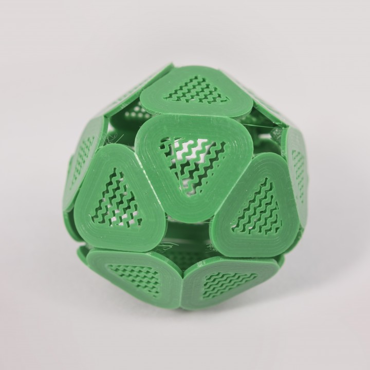 3D Printable Folding Polyhedra Pack No.1 by Devin Enrique Büchele de Montes