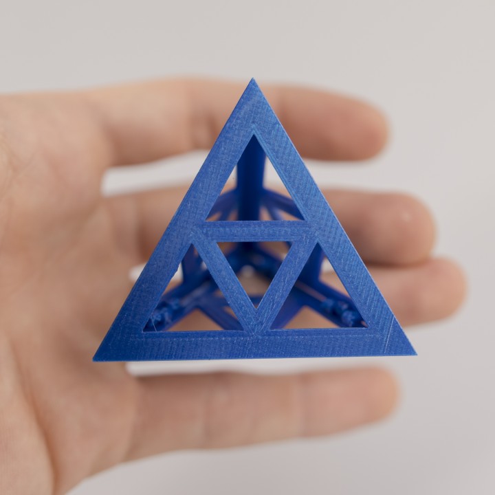 3D Printable Folding Polyhedra Pack No.1 by Devin Enrique Büchele de Montes