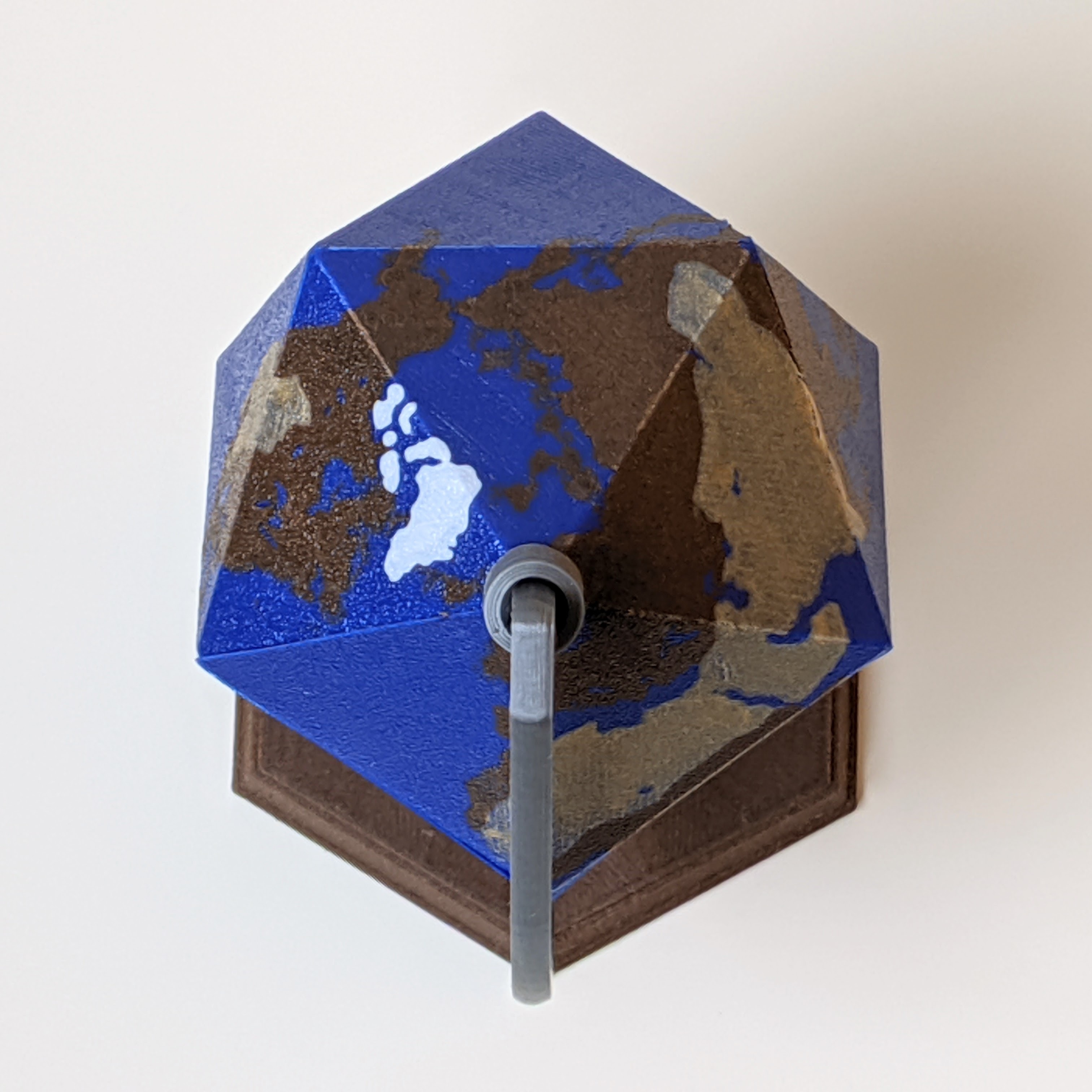 3D Printable Icosahedron Earth // Folding Polyhedra by Devin Enrique ...