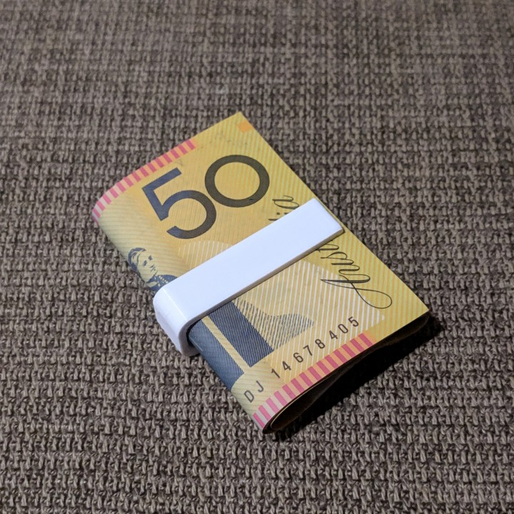3D Printable Simple Money Clip by Clockspring
