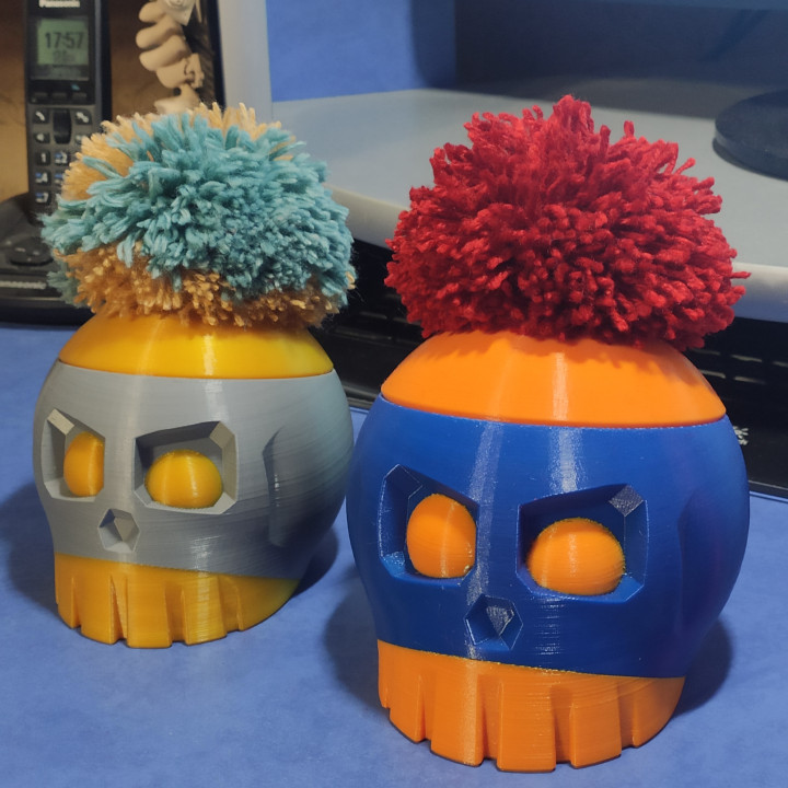 3D Print of Skull Box with Cranial Lid by Gu. An.