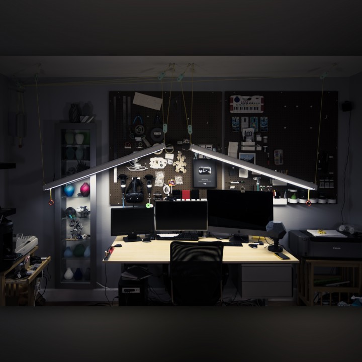 3D Printable Albatross Light // Dynamic Desk Lighting System by Devin ...