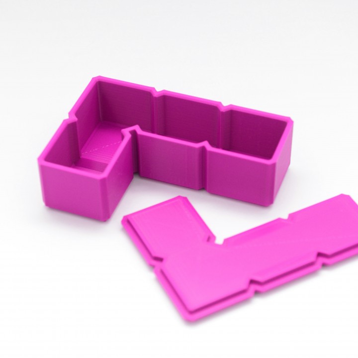 3D Printable Tetris L Box by Clockspring