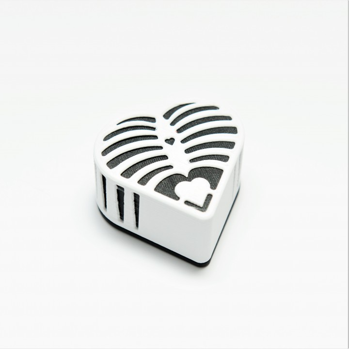 3D Printable Skeleton Heart Box by Clockspring