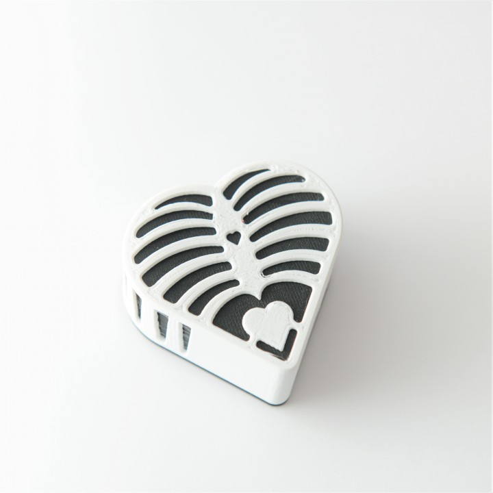 3D Printable Skeleton Heart Box by Clockspring