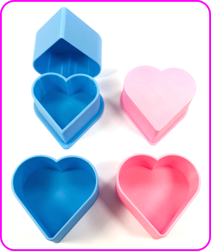 3D Printable Custom Heart Box (Free!) by Clockspring