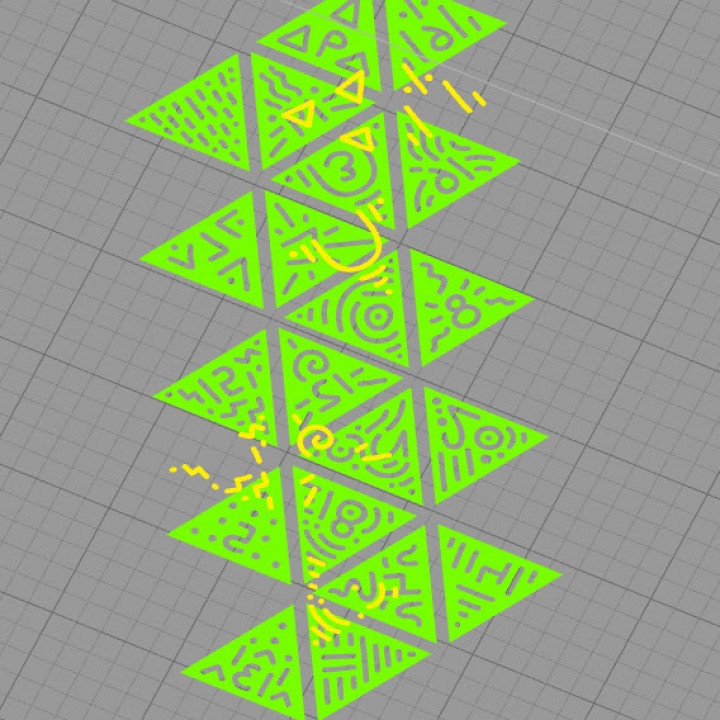 3D Print of Multicolor Folding D20 Dice // 20 Sided Icosahedron Dice by ...