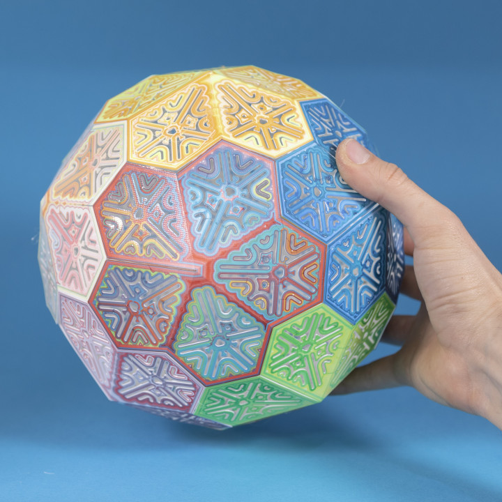 3D Printable Folding Pentagonal Hexacontahedron Puzzle by Devin Enrique ...