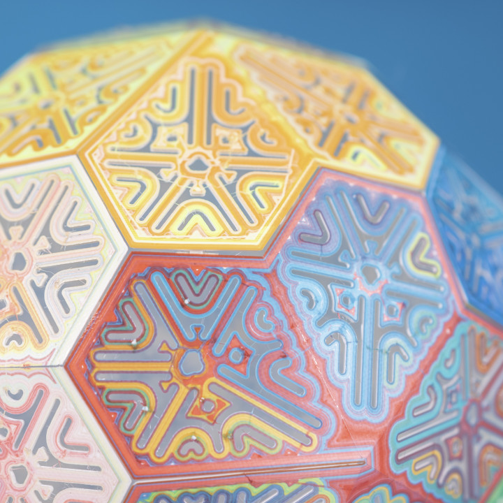 3D Printable Folding Pentagonal Hexacontahedron Puzzle by Devin Enrique ...