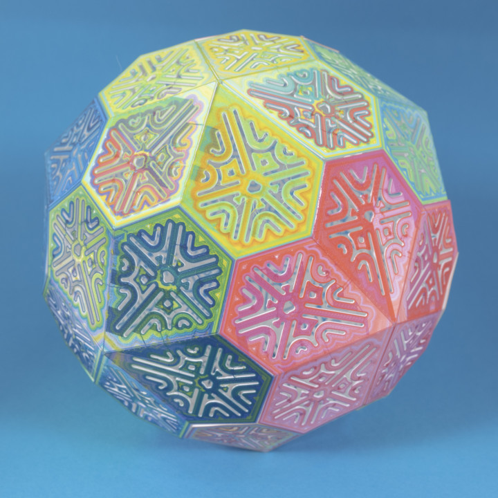 3D Printable Folding Pentagonal Hexacontahedron Puzzle by Devin Enrique ...