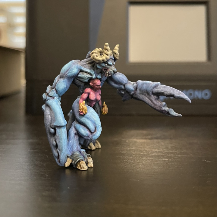 3D Print of Claw Handed Demon - Greater Demon - PRESUPPORTED - 32 mm ...