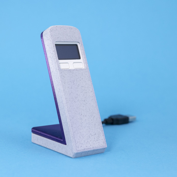 3D Printable Trezor One Case/Stand by Devin Enrique Büchele de Montes